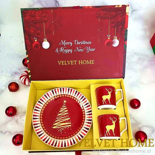 Jual Hampers Mug Gelas Piring Kado Gift parcel Natal Imlek Lebaran ...