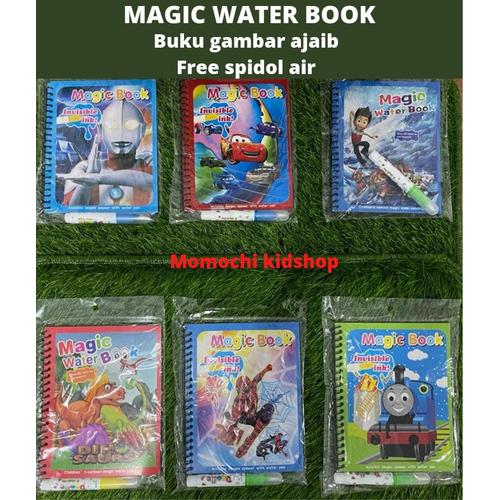 Jual MAGIC WATER BOOK MAGIC WATER PEN BUKU GAMBAR MEWARNAI BUKU WARNA ...