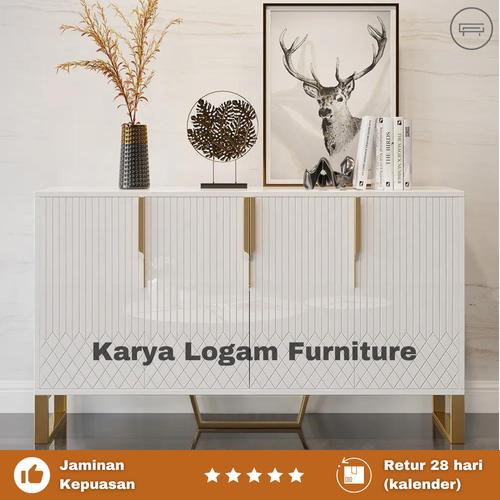 Jual Lemari Buffet Modern Minimalis - Credenza Stainless dan HPL - Kab ...