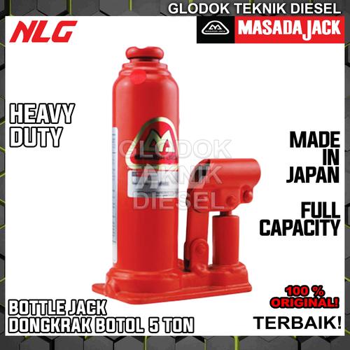 Jual MASADA Dongkrak Botol Hidrolik Hydraulic Bottle Jack 5 TON JAPAN ...