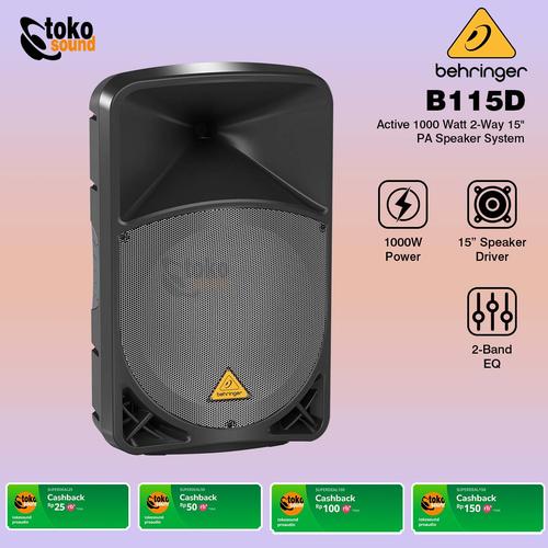 Jual Behringer Eurolive B115D - 1000W 15 inch Powered Speaker - SATUAN ...