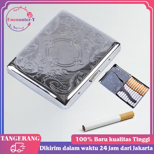 Jual Kotak Tempat Rokok Metal Tempat Cigarette Kotak 20 Slot Case Rokok ...