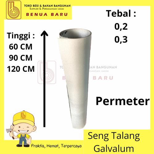Jual Seng Talang Galvalum Anti Karat 60 Cm 90 Cm 120 Cm / Atap Gerobak ...