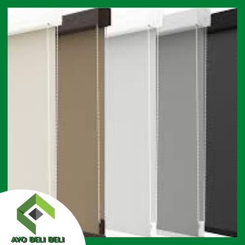 Jual tirai jendela minimalis tarik ulur chain system Roller blind Dnexs ...