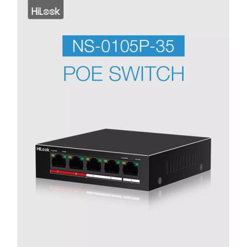 Jual Hilook NS 0105P 35 B 4 Port Fast Ethernet Unmanaged POE Switch - Kota Surabaya - CCTVPEDIA ...