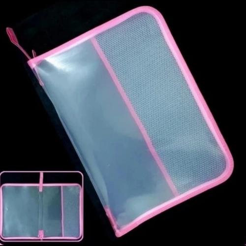 Jual Map Plastik Resleting Jaring Folio LUSIN/Zipper Bag/Map Jala ...