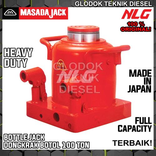 Jual MASADA Dongkrak Botol Hidrolik Hydraulic Bottle Jack 100 TON JAPAN ...