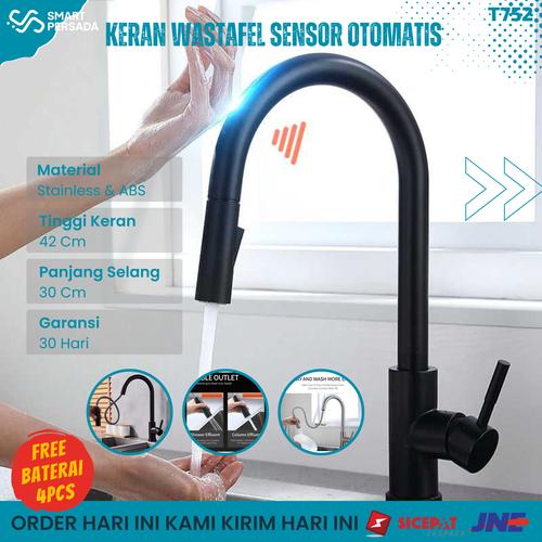 Jual Kran Sensor Otomatis Wastafel Keran Tarik Sensor Baterai Anti ...