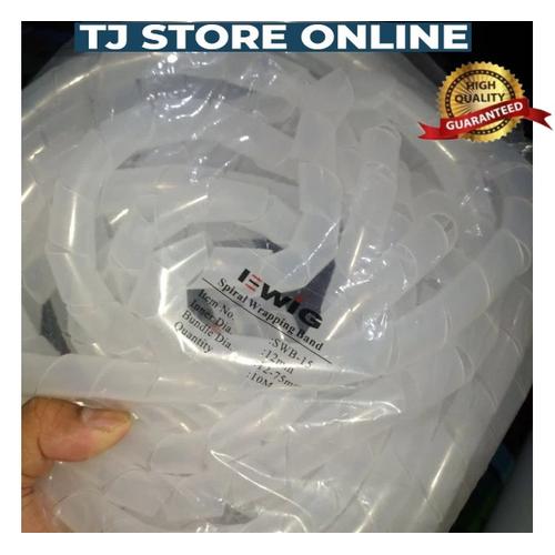 Jual Pembungkus Pelindung Kabel Spiral Plastik Nylon - Cable Wrap ...