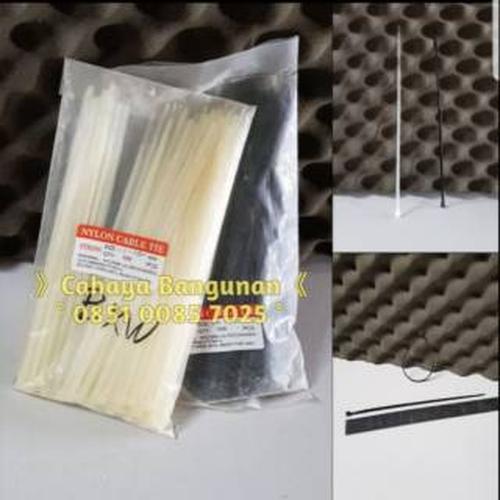 Jual Tali Ikat Cable Kabel Tie Kabeltis Serut Tarik Putih Hitam 10cm ...