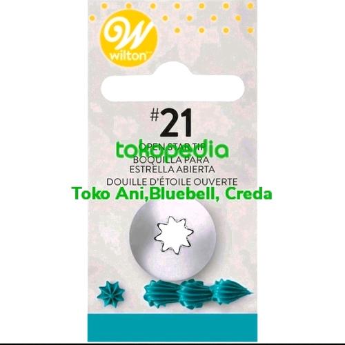 Jual Wilton open star tips # 21 carded / Wilton spuit bunga no. 21 ...