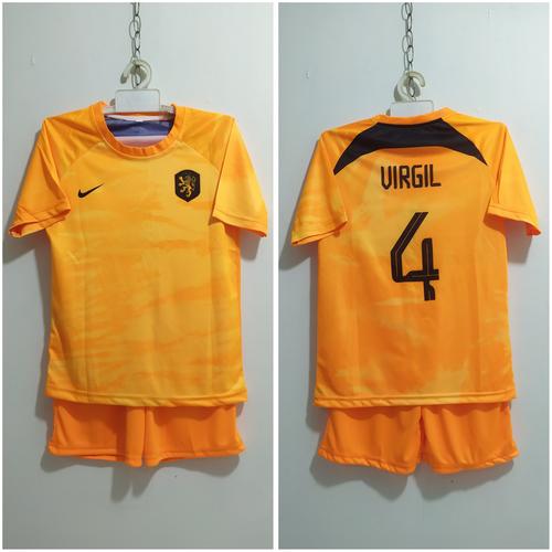 Jual Setelan Bola Anak Belanda / Baju Bola Anak Belanda - Oren(VIRGIL ...