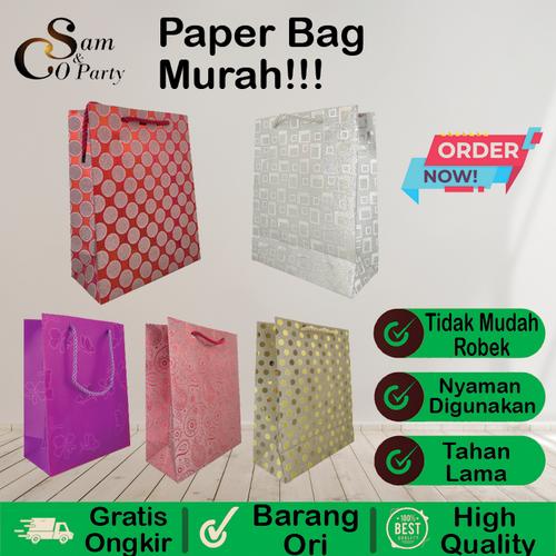 Promo PAPER BAG GLITTER MOTIF SEDANG - Merah - Jakarta Utara - Sam & Co ...