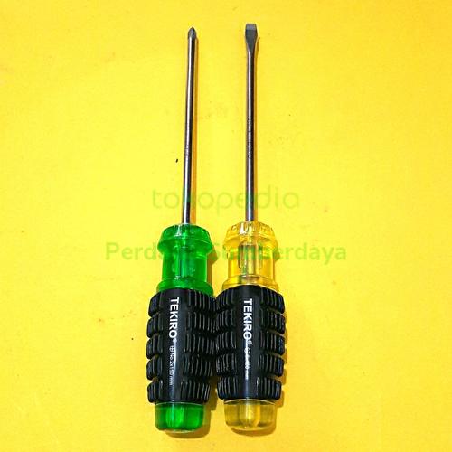 Jual TEKIRO OBENG PLUS MIN GAGANG KARET PANJANG BESI 15 CM - MIN (-) - Jakarta Barat - Perdana ...