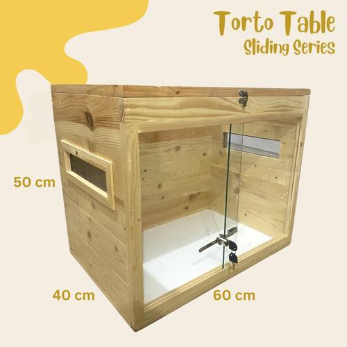 Jual Torto Table Jati Natural Melamin - Kandang BD Iguana Ular Landak ...