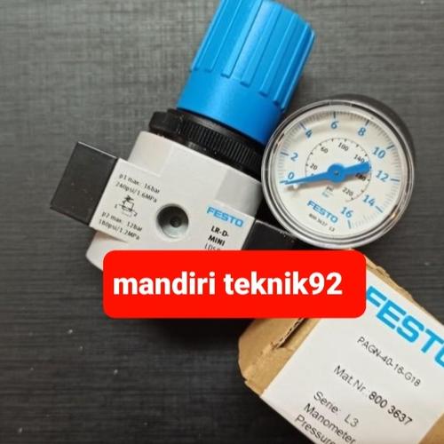 Jual Regulator pneumatic FESTO LFR-D-MINI-1/4 with gauge 16bar ...