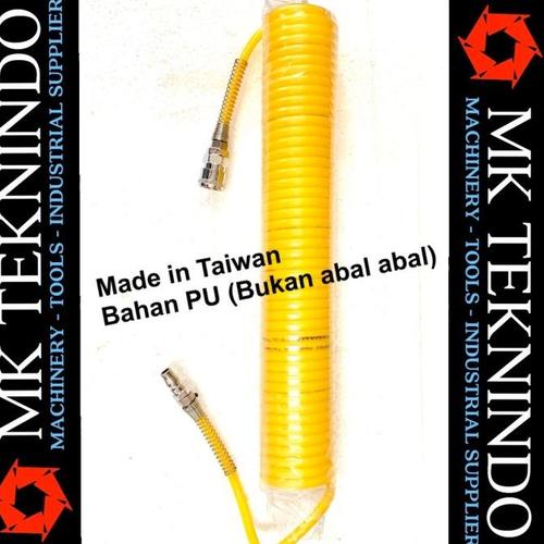 Jual SELANG ANGIN 9 METER SPIRAL RECOIL HOSE KOMPRESOR UNTUK CAT DAN ...