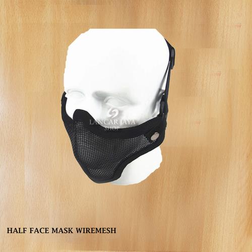 Jual Masker Jaring Metal / Half Mask Mesh Airsoft - HIJAU ARMY - Kota ...