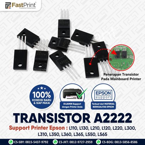 Jual Transistor A2222 Mainboard Epson L110 L130 L210 L120 L220 L300 ...