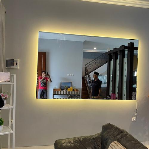Jual Cermin kaca mirror led 5mm bevel jumbo minimalis - Kota Tangerang ...
