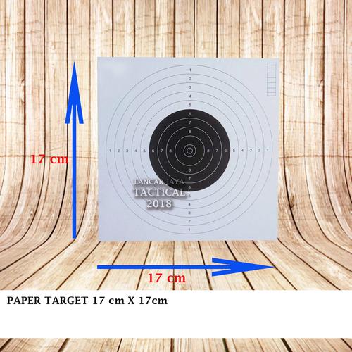 Jual KERTAS SASARAN TEMBAK 17 X 17 / PAPER TARGET 17CM X 17CM - Kota ...