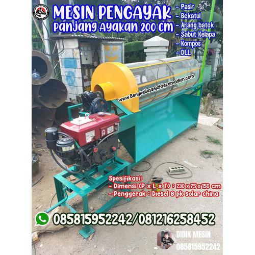 Jual Mesin Pengayak Pasir, Kompos, Arang Batok, Bekatul,dll Panjang 200 ...