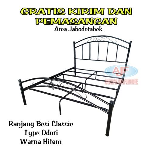Jual Ranjang besi CLASSIC Minimalis Type ODORI alas tempat tidur besi ...