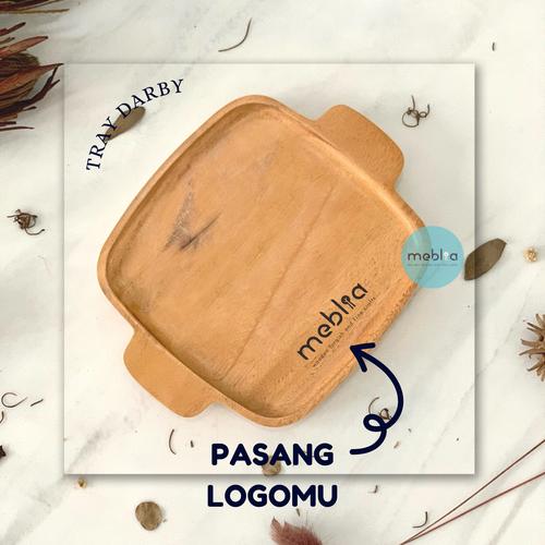 Jual Darby Wooden Tray Tatakan Kayu Piring Kayu Snack Kopi Teh - DARBY ...