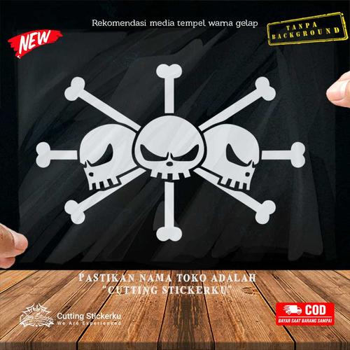 Jual Cutting Stiker Kurohige Variasi Motor Mobil Sticker One Piece ...