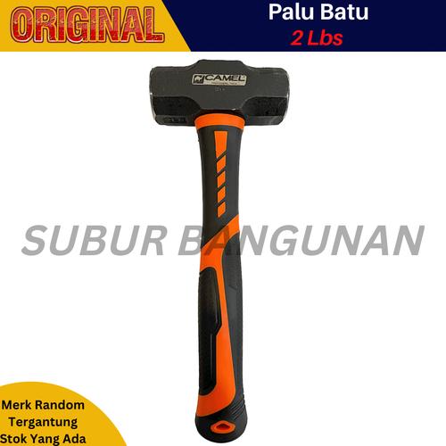 Jual Palu Batu Beton Tembok 2 Lb Palu Bodem Gagang Rubber Sledge Hummer ...