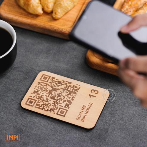 Jual Papan Tanda Menu Nomor Meja QR - INPI - Landscape - Kab. Bandung ...