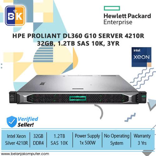 Jual HPE ProLiant DL360 Gen10 4210, 32GB, 1.2TB SAS 10K, 3YR - Jakarta ...