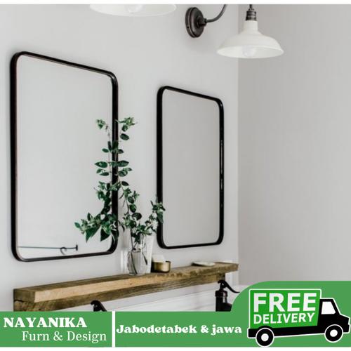 Jual CERMIN DINDING FRAME BESI - CERMIN DINDING CURVE EASTHETIC ...