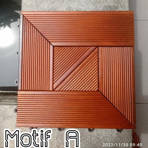 Jual Lantai Kayu Decking Tile Ubin Parket Parquet Mozaik Kayu kolam ...