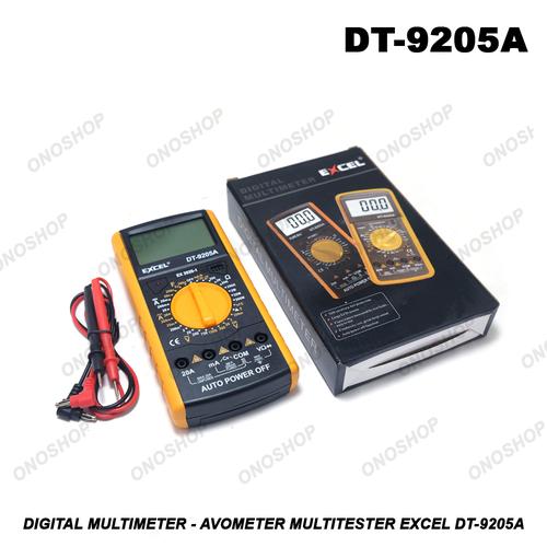 Jual Digital Multimeter - Avometer Multitester Excel DT-9205A - Jakarta ...