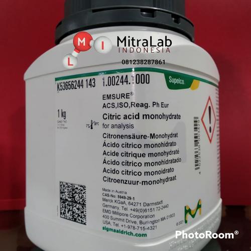 Jual citric acid monohydrate merck pro analis - Kab. Sleman - MitraLab ...