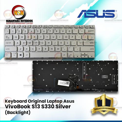 Jual Keyboard Original Asus VivoBook S13 S330 Silver Backlight - Kota ...