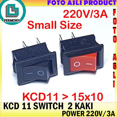 Jual KCD11 Switch saklar kcd-11 power on off rocker 2 pin 2pin - Merah ...