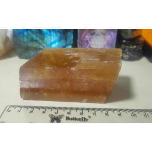 Jual Honey / Yellow Calcite Slabs Raw Rough Iceland Spar Optical (1 ...