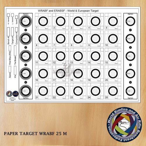 Jual KERTAS SASARAN TEMBAK 25 M / TARGET WRABF 25M - Kota Depok ...