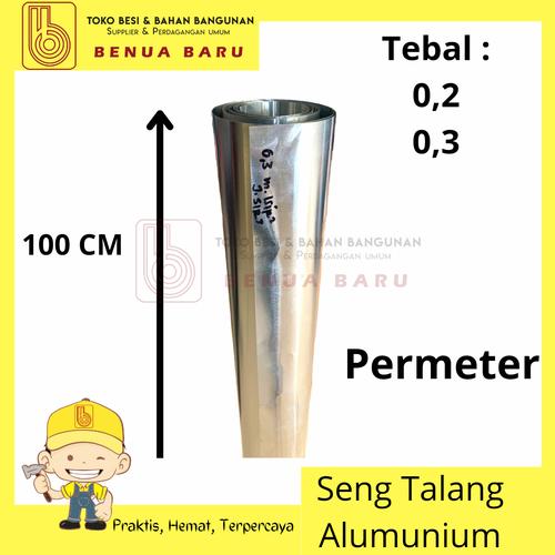 Jual Seng Alumunium 0.2 0.3 Per Meter / Seng talang Alumunium 1 Meter ...