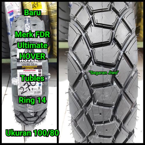 Jual Ban tubles motor matic ring 14 Ukuran 100/80 Merk FDR Hover - Kota ...