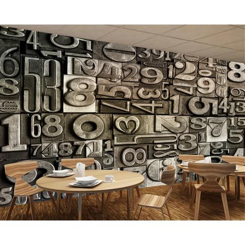 Jual Wallpaper Dinding Custom 3D Wall Mural Tema Cafe Resto Doodle ...