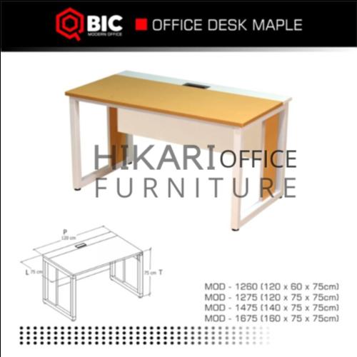 Jual OFFICE DESK MOD-1260 QBIG MEJA STAFF MAPLE KANTOR KERJA VARIANT ...