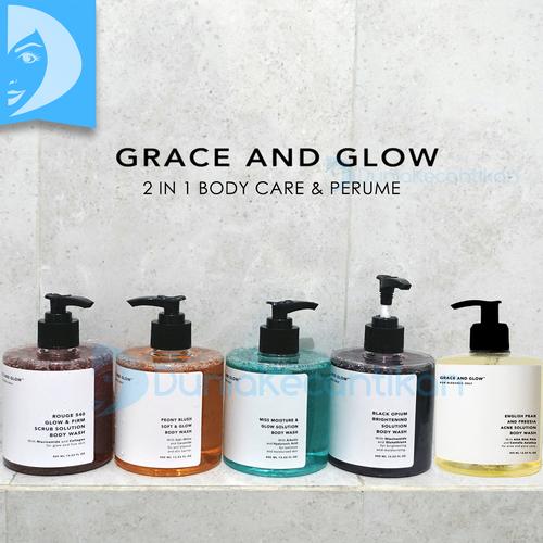 Jual Grace And Glow - Body Wash Scrub 2in1 Body Care Parfume - Peony ...
