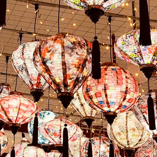 Jual Lampion Motif Kerucut Lampion Segitiga Lampion Bunga Vietnam Balik ...