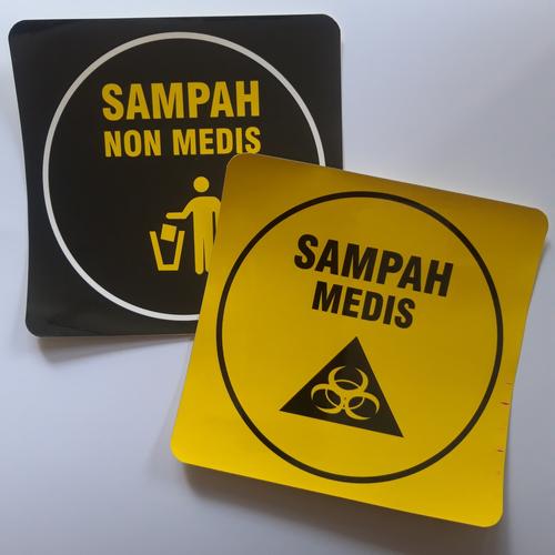 Jual Stiker Sampah Medis dan Non Medis - Non Medis, Chromo - Kota ...