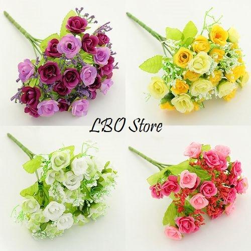 Promo Bunga Mawar Mini Artificial Import Tanaman Plastik Hias Dekorasi ...