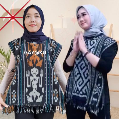Jual Baju Vest Pria Wanita Tenun Etnik Blanket Katun Dewasa Remaja ...