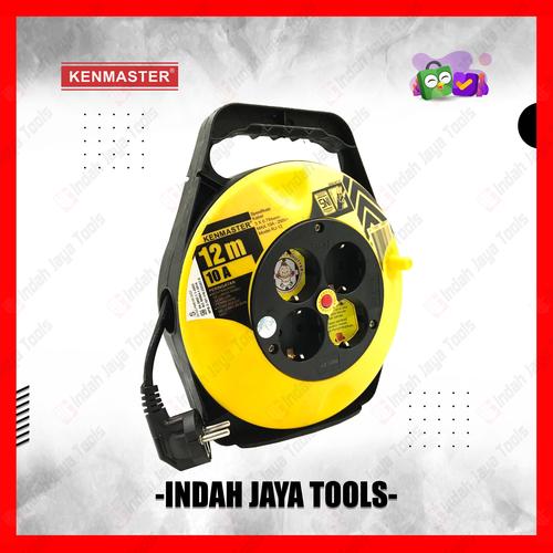 Jual KENMASTER Kabel Roll 12 Meter 3 x 0.75 mm 4 Lubang 12M Saklar Box ...